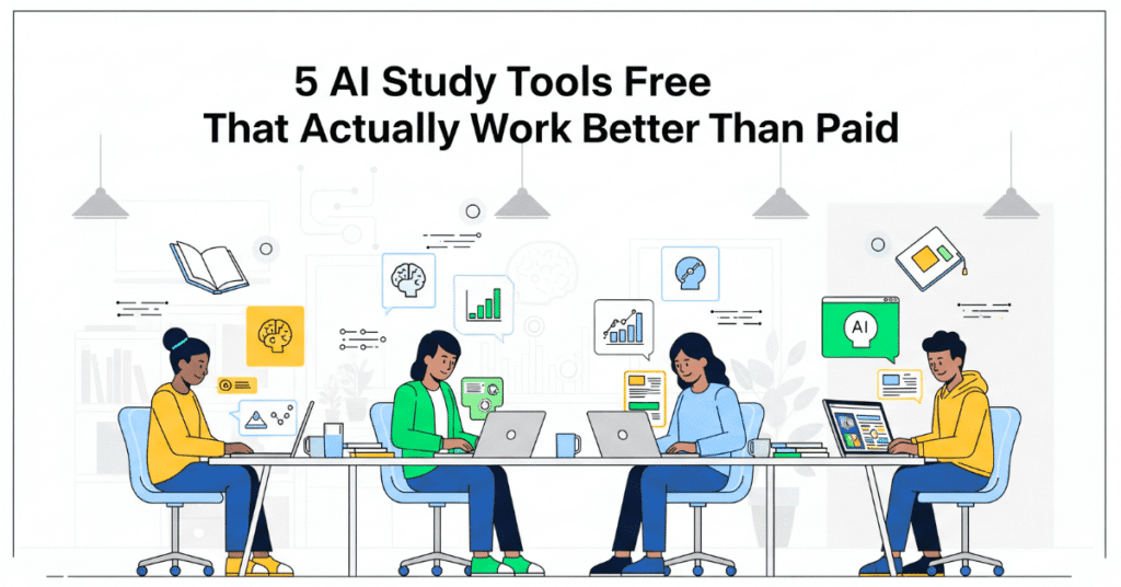 5 AI Study Tools Free That Actually Work Better Than Paid